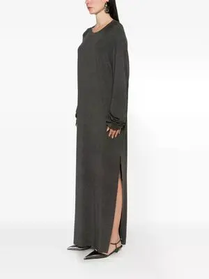 Norma Kamali Raglan-sleeve Side-slit Dress