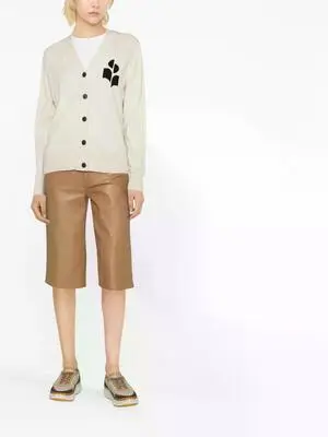 MARANT ETOILE Karin Logo-intarsia Cardigan