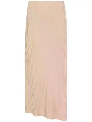 BY MALENE BIRGER Chunky-ribbed Asymmetric Skirt