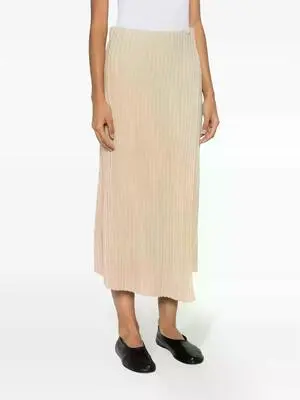 BY MALENE BIRGER Chunky-ribbed Asymmetric Skirt