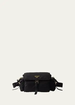 Prada Explore Medium Re-nylon Shoulder Bag - Nero