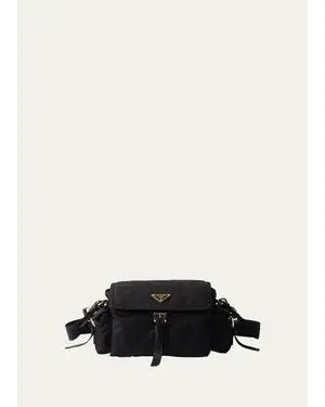 Prada Explore Medium Re-nylon Shoulder Bag - Nero