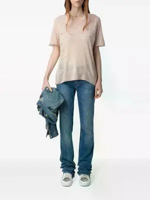Zadig&Voltaire Cashmere Top With Crystal Embellishments