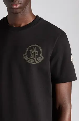 Moncler Logo Patch Cotton T-shirt