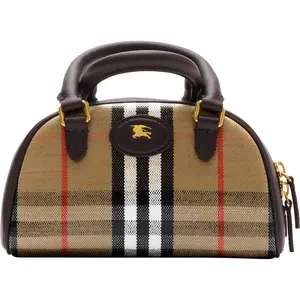 Burberry Mini Highlands Bowling Bag - Sand Beige