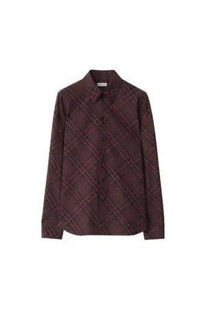 Burberry Slim Fit Check Cotton Shirt