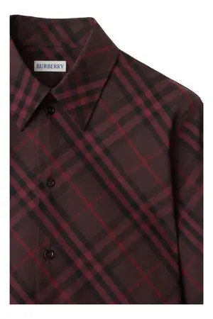 Burberry Slim Fit Check Cotton Shirt