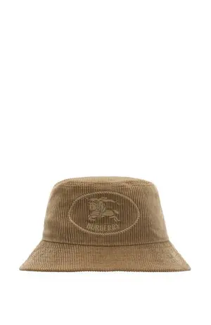Burberry Knight Stamp Corduroy Bucket Hat - Sweep Beige