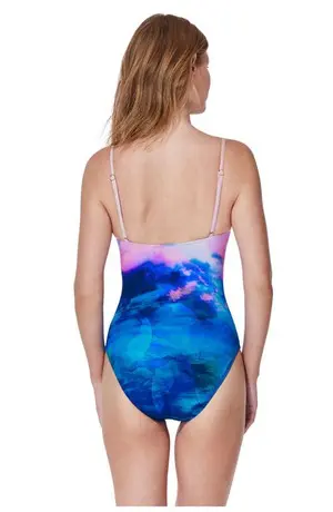 GOTTEX Under The Sea Underwire Square Neck One Piece