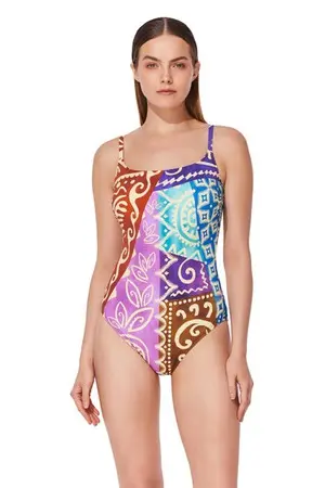 GOTTEX Ashanti Round Neck One Piece - Ashanti-multi