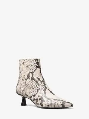 Michael Kors Amali Snake Embossed Boots