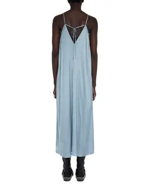 Zadig&Voltaire Ristym Satin Maxi Dress - Sky