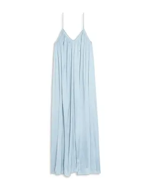 Zadig&Voltaire Ristym Satin Maxi Dress - Sky