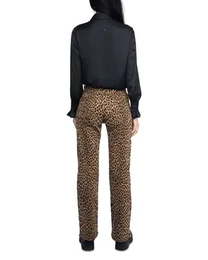 Zadig&Voltaire Evy High-rise Leopard Print Jeans
