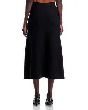 SIONI A-line Midi Skirt - Black