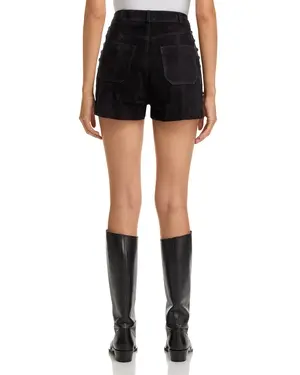 Cinq À Sept Studded Suede Shannon Shorts