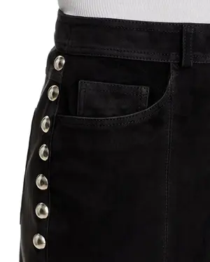 Cinq À Sept Studded Suede Shannon Shorts
