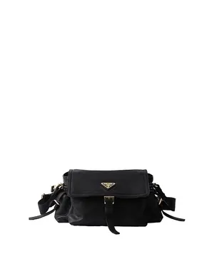 Prada Nappa Leather Shoulder Bag - Black