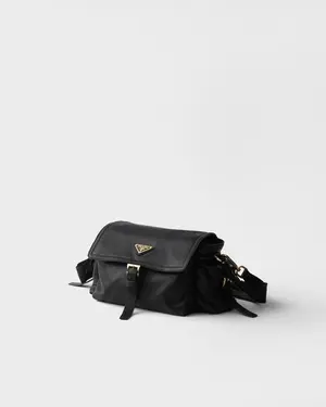Prada Nappa Leather Shoulder Bag - Black