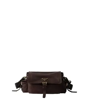 Prada Nappa Leather Shoulder Bag - Brown