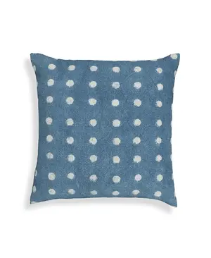 TOV FURNITURE Cotton 20 Inch Square Accent Pillow - Blue