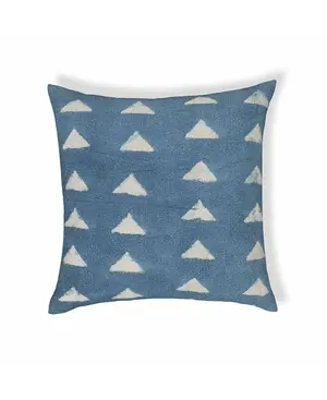 TOV FURNITURE Cotton 20 Inch Square Accent Pillow - Indigo