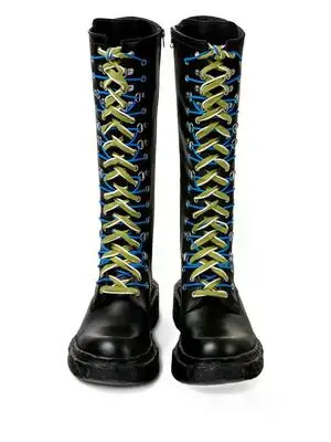 Camper Vamonos Leather Lace-up Boots - Black