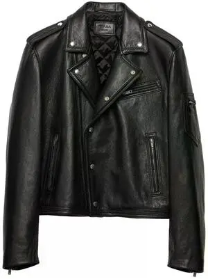 Prada Leather Jacket - Black