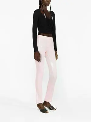 ROTATE BY BIRGER CHRISTENSEN Sequin-embellished Trousers - Pink