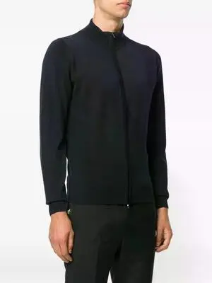 John Smedley High-neck Zip Cardigan