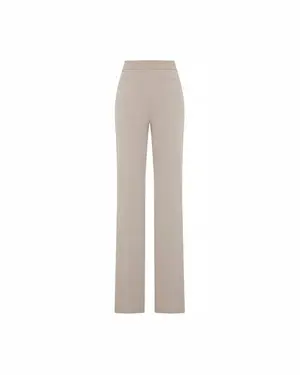 THEO THE LABEL Daphne High-waist Straight Leg Pants - Stone