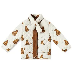 MILKBARN Quilted Padded Jacket - Honey Bear
