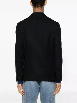 Zegna Single-breasted Wool Blazer - Blue