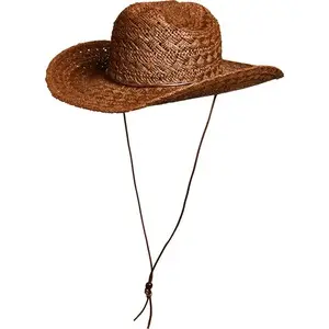 Lack Of Color Phoenix Straw Cowboy Hat - Carob