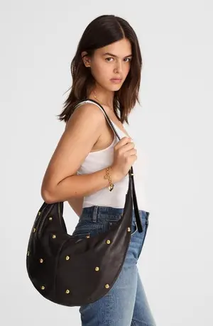 Madewell The Essential Curve Leather Shoulder Bag