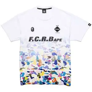 A BATHING APE X F.c.r.b. Game Shirt - White