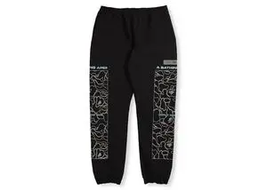 A BATHING APE Rip Stop Track Pants