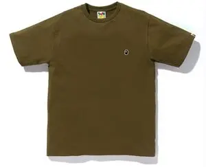 BAPE Ape Head One Point Tee Shirt Olive