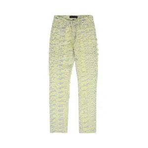 WHO DECIDES WAR Distressed Denim Jeans