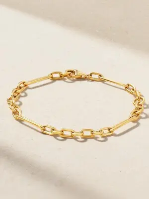 FOUNDRAE Small Mixed Clip 18-karat Bracelet - Gold