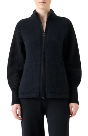 Akris Cashmere Bouclé Sweater Jacket