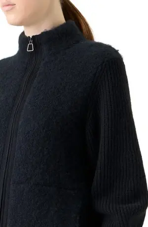 Akris Cashmere Bouclé Sweater Jacket