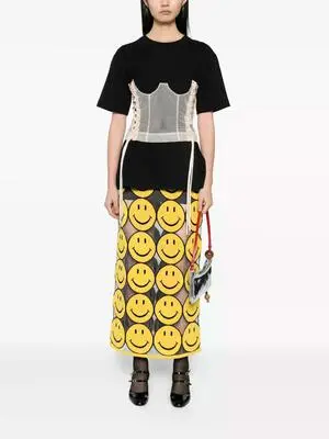 Moschino Smile-print Skirt