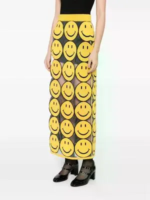 Moschino Smile-print Skirt