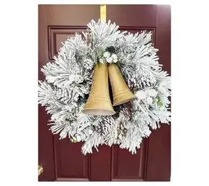 SIMPLY STUNNING BY JANINE GRAFF Simply Stunning Flocked Wreath Janine Graff