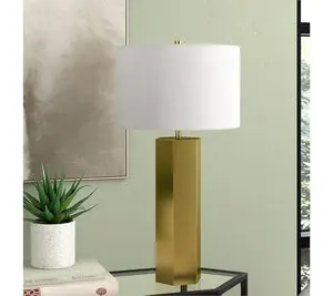 HUDSON&CANAL Warren Table Lamp With Fabric Shad E