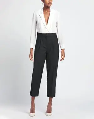 SEMICOUTURE Tapered High Waisted Pants - Black