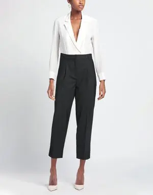 SEMICOUTURE Tapered High Waisted Pants - Black