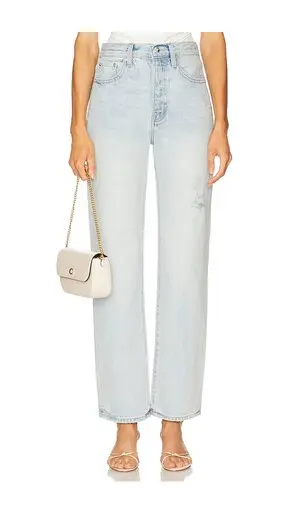 PISTOLA Cassie High Rise Crop Straight Jeans - Blue