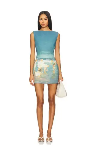 YELLOW THE LABEL Holiday At Sea Dress - Blue